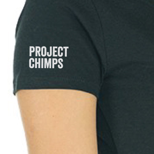 Project Chimps Logo Ladies Black Bamboo Scoop Tee – EcoJoia